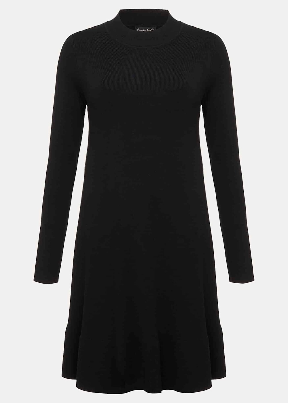 Black Fine Knit Mini Dress with Long Sleeves | Phase Eight Black Fine Knit Mini Dress with Long Sleeves | Phase Eight